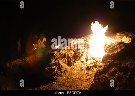 Eternal fire of the Chimera Olympus Turkey Eurasia Stock Photo ...
