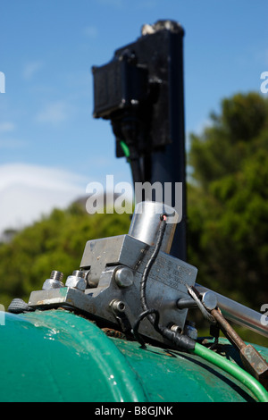 Close-up of the firing pin mechanism on one of the two 'noon gun ...