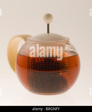 clear class tea pot Stock Photo - Alamy