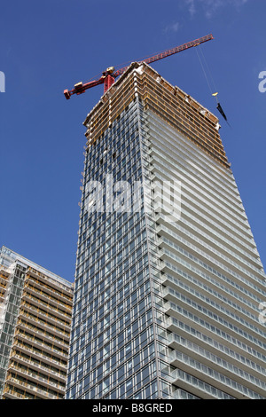 Condominium apartment buildings under construction, real estate ...