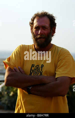 World famous white shark diver Andre Hartman Stock Photo - Alamy
