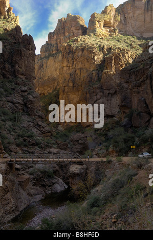 Apache Trail in Fish Creek Canyon, Superstition Mountains, Arizona, USA ...