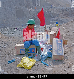 Construction of the Katse dam, Lesotho, Africa Stock Photo - Alamy