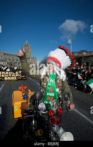 Man in Indian Headrest gives a thumbs up salute Stock Photo - Alamy