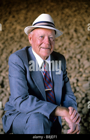Portrait of J R Simplot founder of the J R Simplot Company agricultural ...