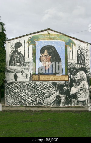 Mural dedicated to the Republican hunger striker Bobby Sands. He was a ...