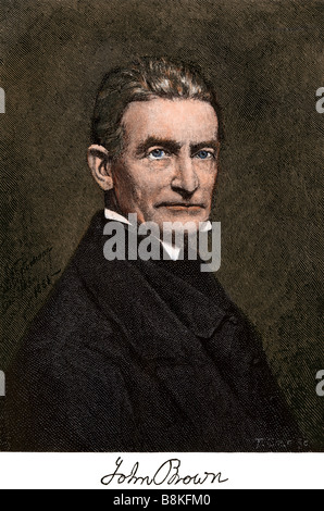 John Brown. Portrait of the American abolitionist, John Brown Stock ...
