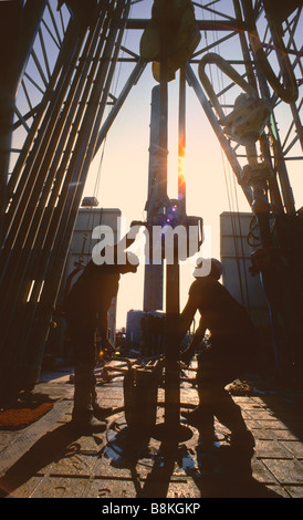 oil rig drill bit with drilling pipe Stock Photo - Alamy