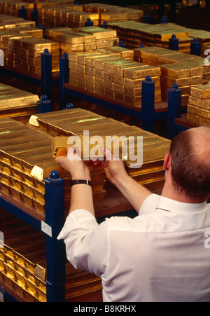 The Bank of England underground Gold Vaults in London Stacks of Gold ...