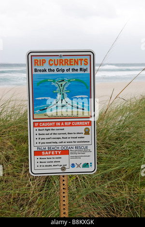 Rip Current Safety sign on the balboa peninsula Newport Beach ...