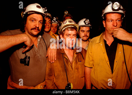 Shirebrook Colliery Derbyshire UK: Miners underground at Shirebrook ...