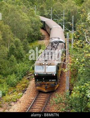 NSB El 17, electric locomotive on the Flåm Railway line in Myrdal - one ...