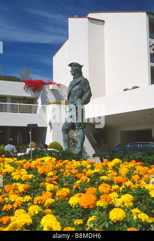 Don Gaspar de Portola statue, Pacifica, California, United States of ...