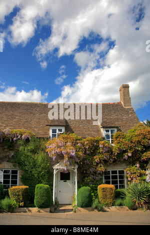 Stone Built Thatched Cottage Maxey village Cambridgeshire County ...