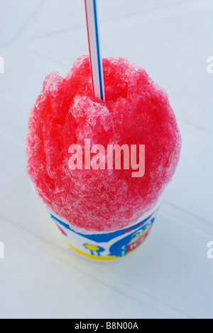 Kakigori, shaved ice flavored with syrup, shop in Asakusa, Tokyo Stock ...