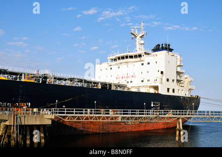 Bridge of oil tanker with satellite communications radar electronics ...