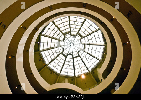 Skylight in the Guggenheim Museum, Manhattan, New York City, New York ...