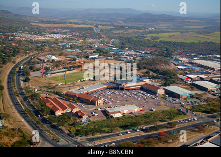 An aerial view of the Nelspruit town centre Stock Photo - Alamy