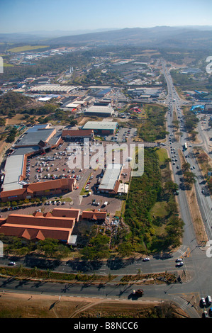 An aerial view of the Nelspruit town centre Stock Photo - Alamy