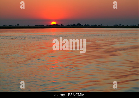 Chobe river landscape at sunset Stock Photo - Alamy