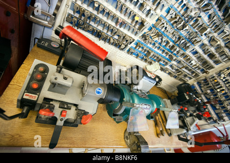 Display of keys blanks for cutting at shoe repairers in louth, lincs ...