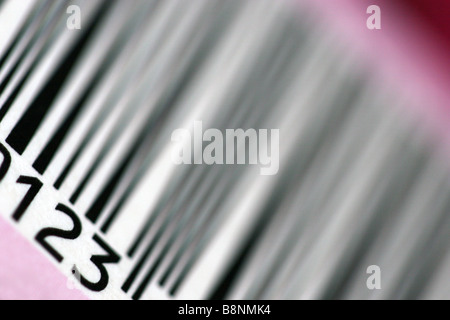 Product barcode containing numbers 123 Stock Photo - Alamy