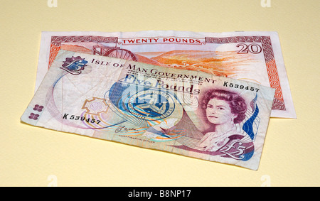 Isle of Man Banknotes Stock Photo - Alamy