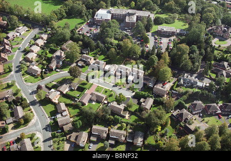 Aerial view of The Nuffield Hospital Wood Road Tettenhall Wolverhampton ...