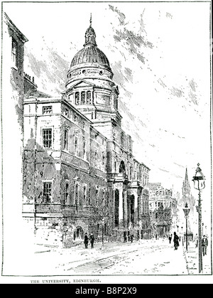 The University, Edinburgh, Scotland, 19th century Stock Photo - Alamy