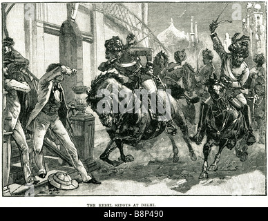 1857 Mutiny Rebel Sepoys Stock Photo - Alamy