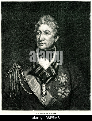 Lieutenant General Sir Thomas Picton killed at the Battle of Waterloo ...