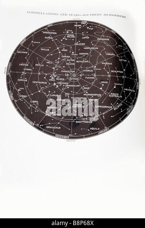 Southern Hemisphere stars and constellation sky map Stock Photo - Alamy