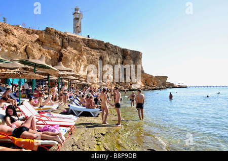 El Fanar beach in Sharm el Sheikh Naama bay Sinai Peninsula Egypt Stock ...