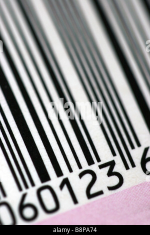 Product barcode containing numbers 123 Stock Photo - Alamy
