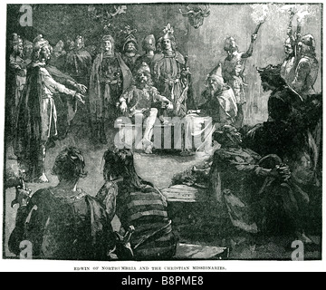 Edwin; c. 586 – 633, also known as Eadwine, King of Deira and Bernicia ...