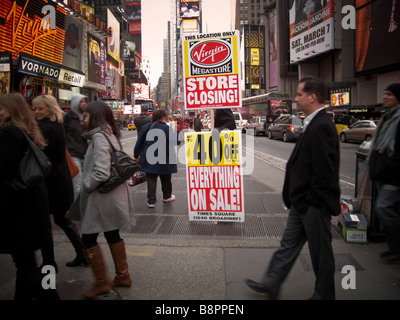 The Virgin Megastore in Times Square in New York Stock Photo - Alamy