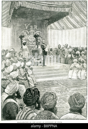 The Proclamation of Queen Victoria as sovereign of India by Lord ...