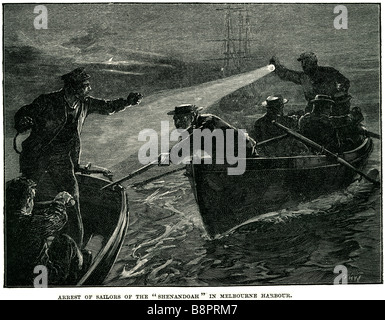 CSS Shenandoah was an iron-framed, teak-planked, full-rigged ship, with ...