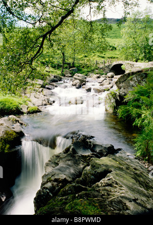 High Sweden Bridge over Scandale Beck above Ambleside, Lake District ...
