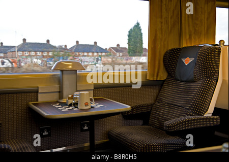 Interior of a Grand Central Railway first class Mark 3 HST carriage Stock Photo - Alamy