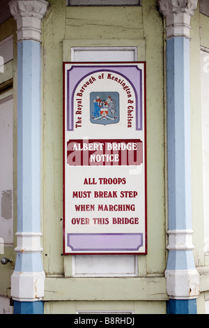 Notice All troops must break step when marching over this bridge Sign ...