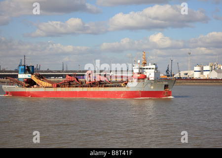 The Dredger, "City of London", on the Thames at Gravesend Stock Photo ...