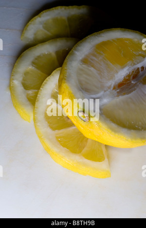 A squeezed lemon and pips Stock Photo - Alamy