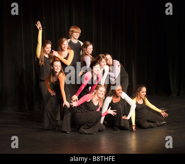 High school girls dancing Stock Photo - Alamy