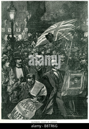 Mafeking Night in London. May 1900. Celebrating the Relief of Mafeking ...