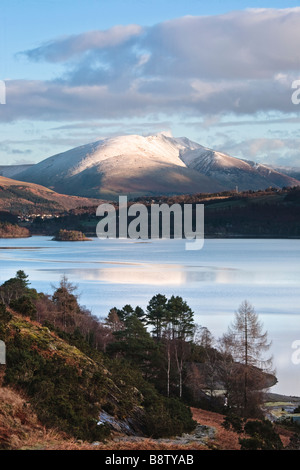 Derwent Water and Borrowdale as seen from Castlehead Wood viewpoint ...