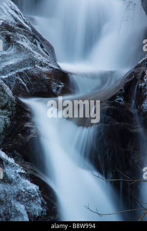 Furnace waterfalls in winter Ceredigion West Wales UK Stock Photo - Alamy