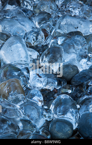 Iced rocks Wallog Ceredigion West Wales UK Stock Photo - Alamy