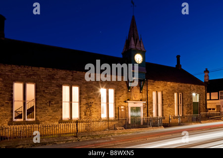 Bellingham town hall on Front Street in the town, Northumberland ...