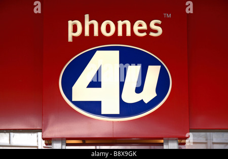 Phones 4u sign and logo Stock Photo - Alamy